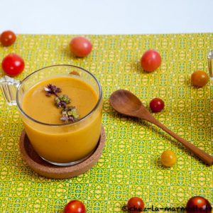 Soupe de tomates, haricots verts et oignons rouges – Marmotte cuisine ...
